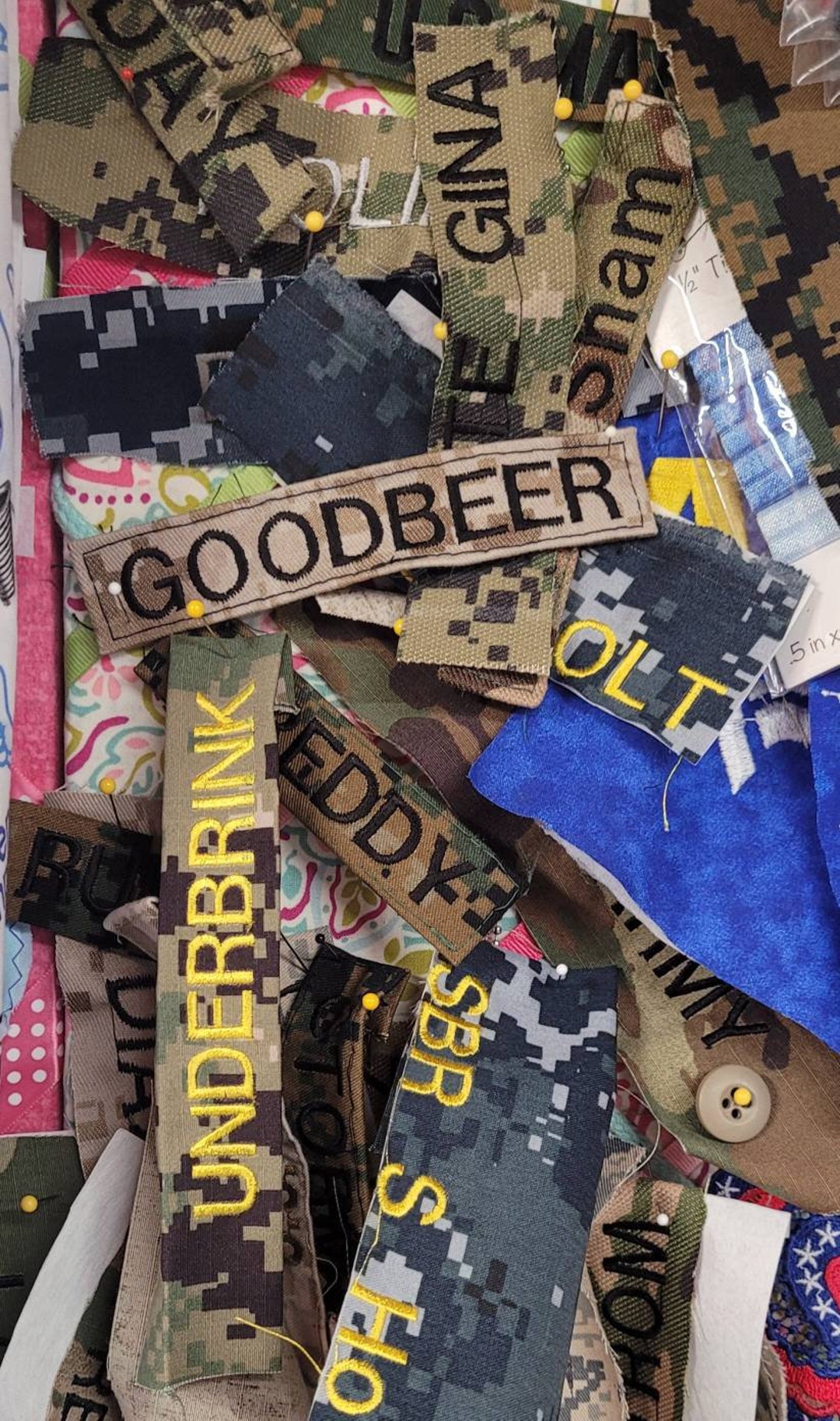 Embroidered Name Tape / Strip Add on to Order - Etsy