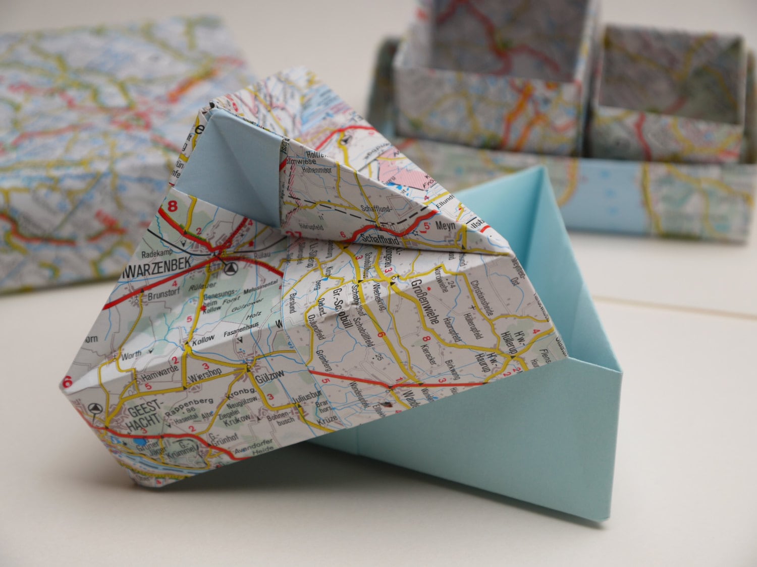 15x15cm Origami-Papier MAP Landkarte 20 Blatt Recycling - Etsy.de