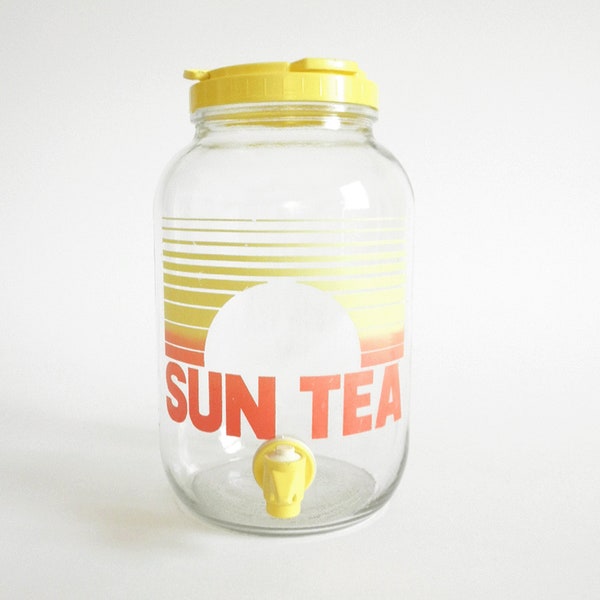 Glass Sun Tea Jar - Etsy