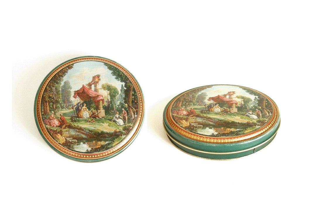 Vintage Canco Tin: Victorian Picnic Scene, Collectible Keepsake Tin - Etsy
