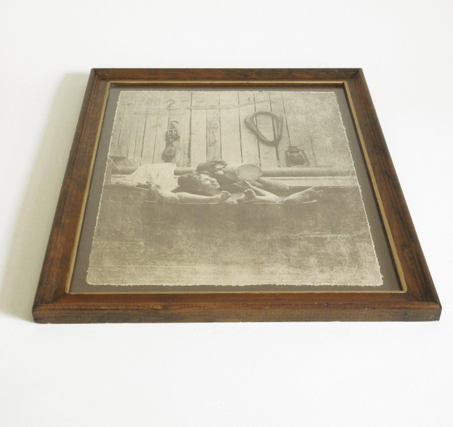 Vintage 70's R. Hendrickson Art Print Framed 12.5 x | Etsy