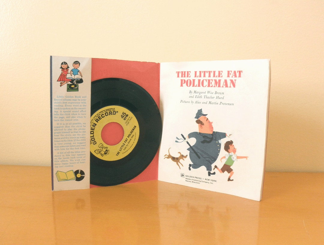 Vintage 1950s Little Golden Book & Record: the Little Fat Policeman - Etsy