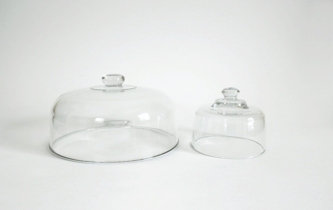 Vintage Glass Cake Domes Choice of Large 11.5 Diameter or 6.5 Diameter ...