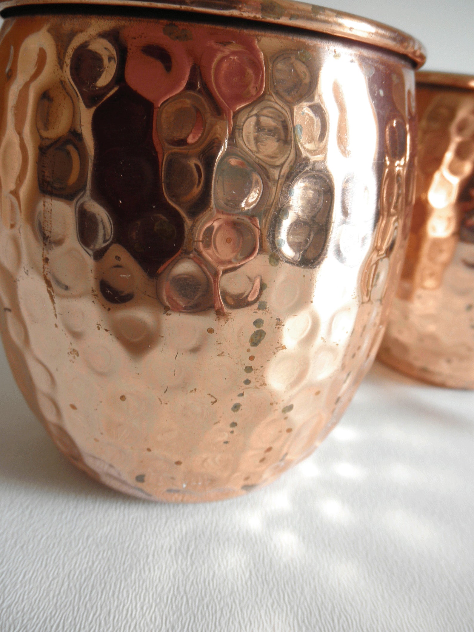 Hammered Copper Mugs Set of 3 Moscow Mule 16 Oz Copper Mugs - Etsy
