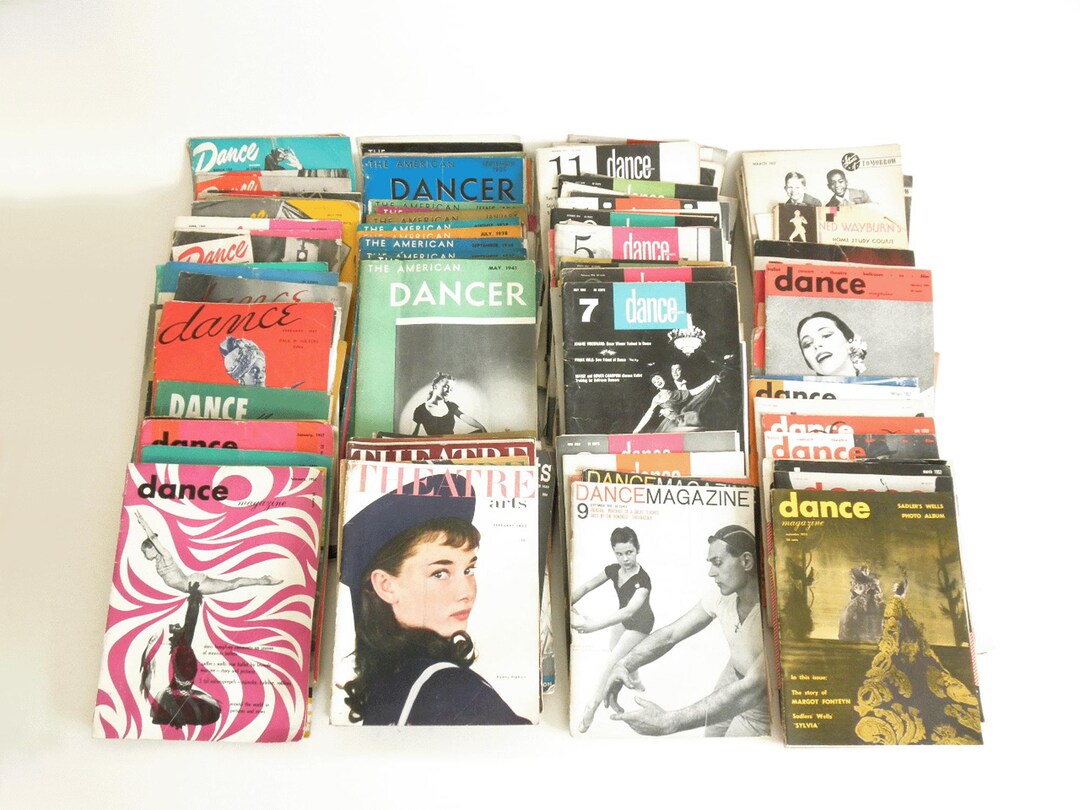 Antique 1930s-1950s Dance and Theater Magazines- Amazing HUGE Lot ...