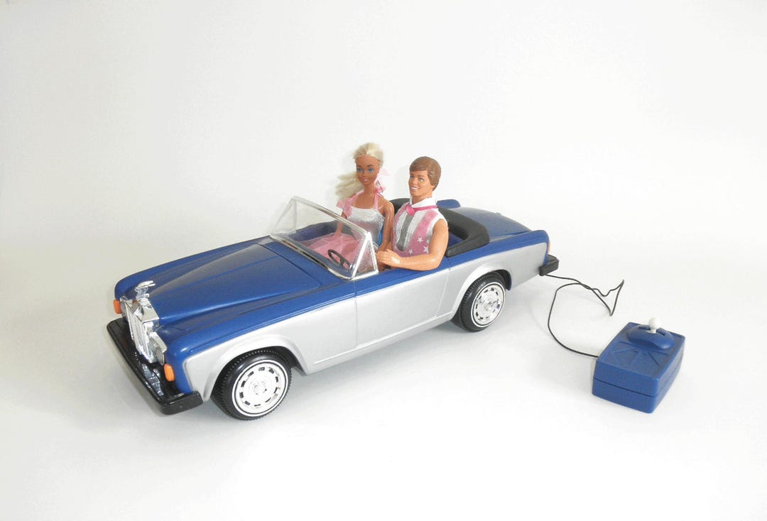 RARE Vintage 80's Barbie Remote Control Car, 1987 Rolls Royce ...