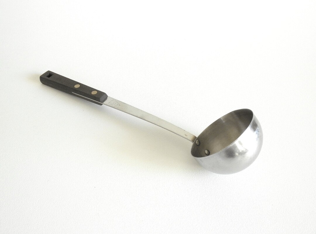 Mid Century Stainless Steel Soup Ladle With Black Bakelite Handle - Etsy