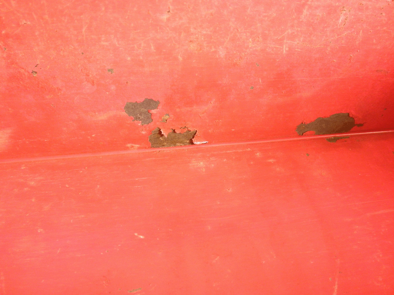 Vintage Red Metal Tool Box Rustic Red Chipped Paint Industrial | Etsy