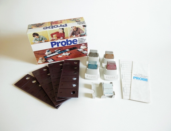 Vintage 1974 PROBE Board Game COMPLETE Parker Bros Word Game - Etsy