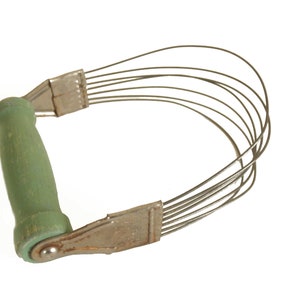 Vintage Androck A & J Kitchen Utensils Green Wooden Handles Set of ...