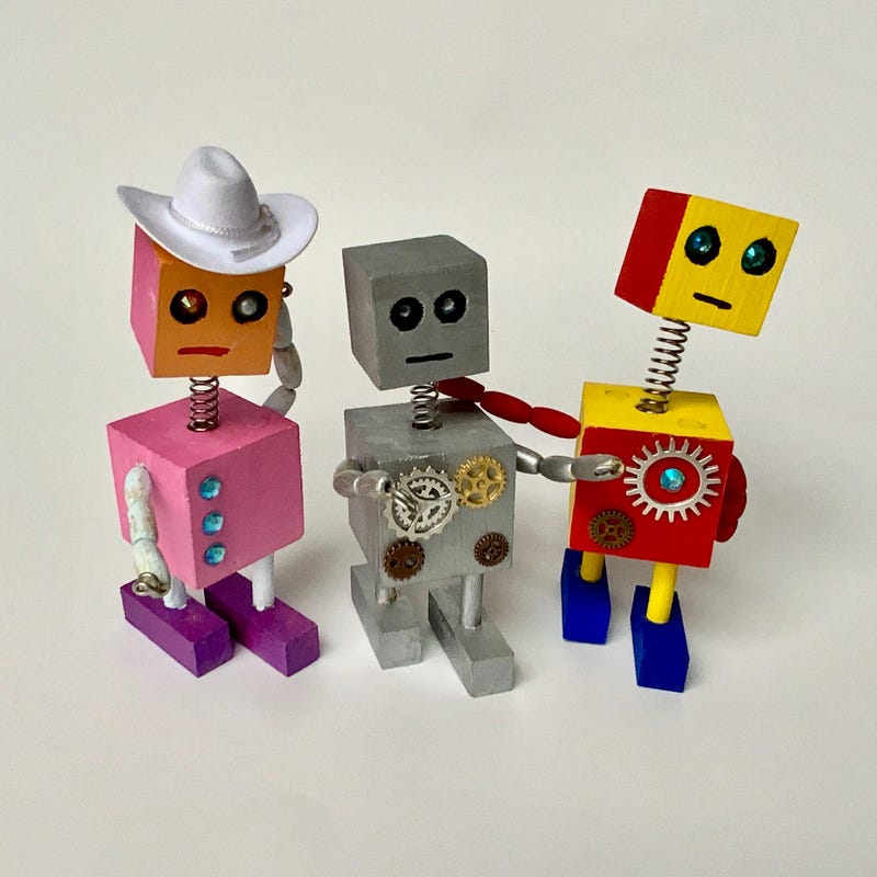 Wood Robot - Etsy