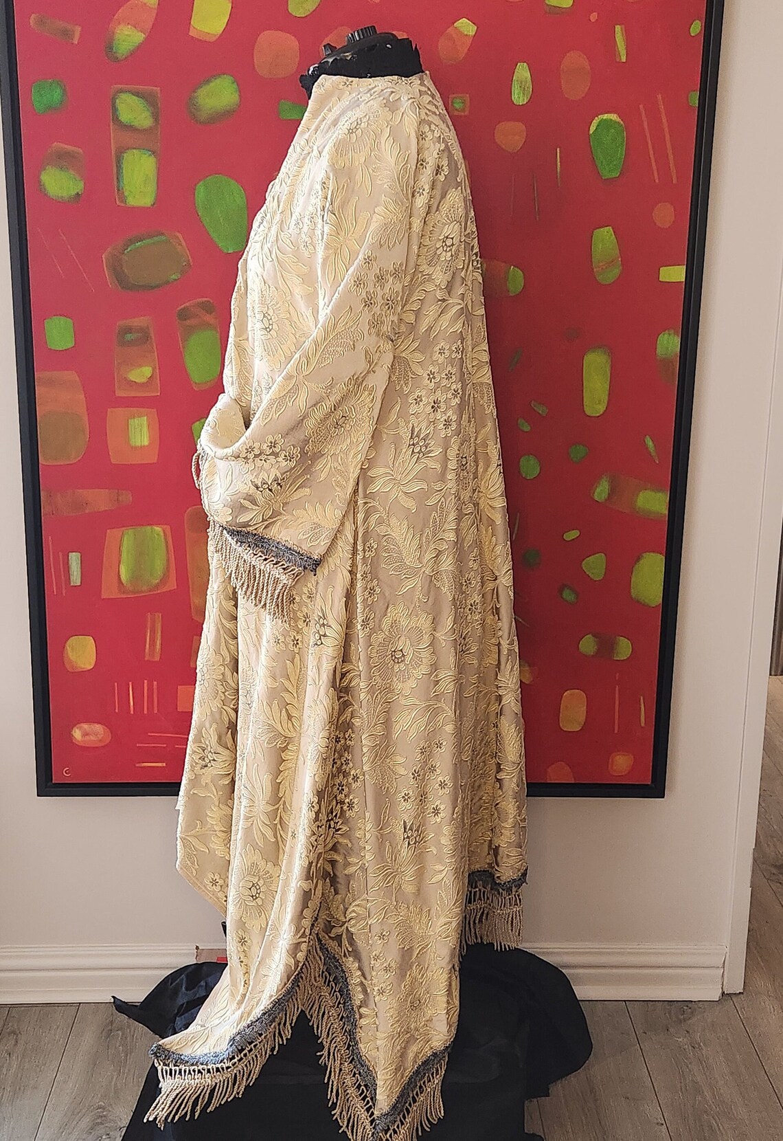 Upcycled Gold Fringed Duster. Kimono. Plus Size - Etsy