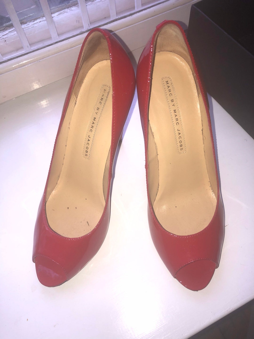 Red Marc Jacobs Patent Pumps - Etsy