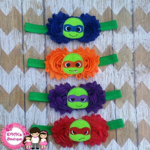 Baby TMNT Headband Ninja Turtles-tmnt Birthday | Etsy