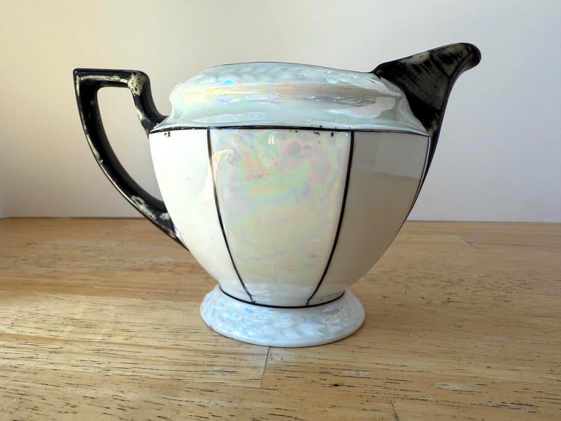 Vintage Art Deco Porcelain Tea Set: PALT Czecho-slovakia, Iridescent ...