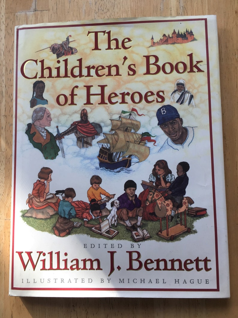 The Children's Book of Heroes a Picture Storybook of | Etsy