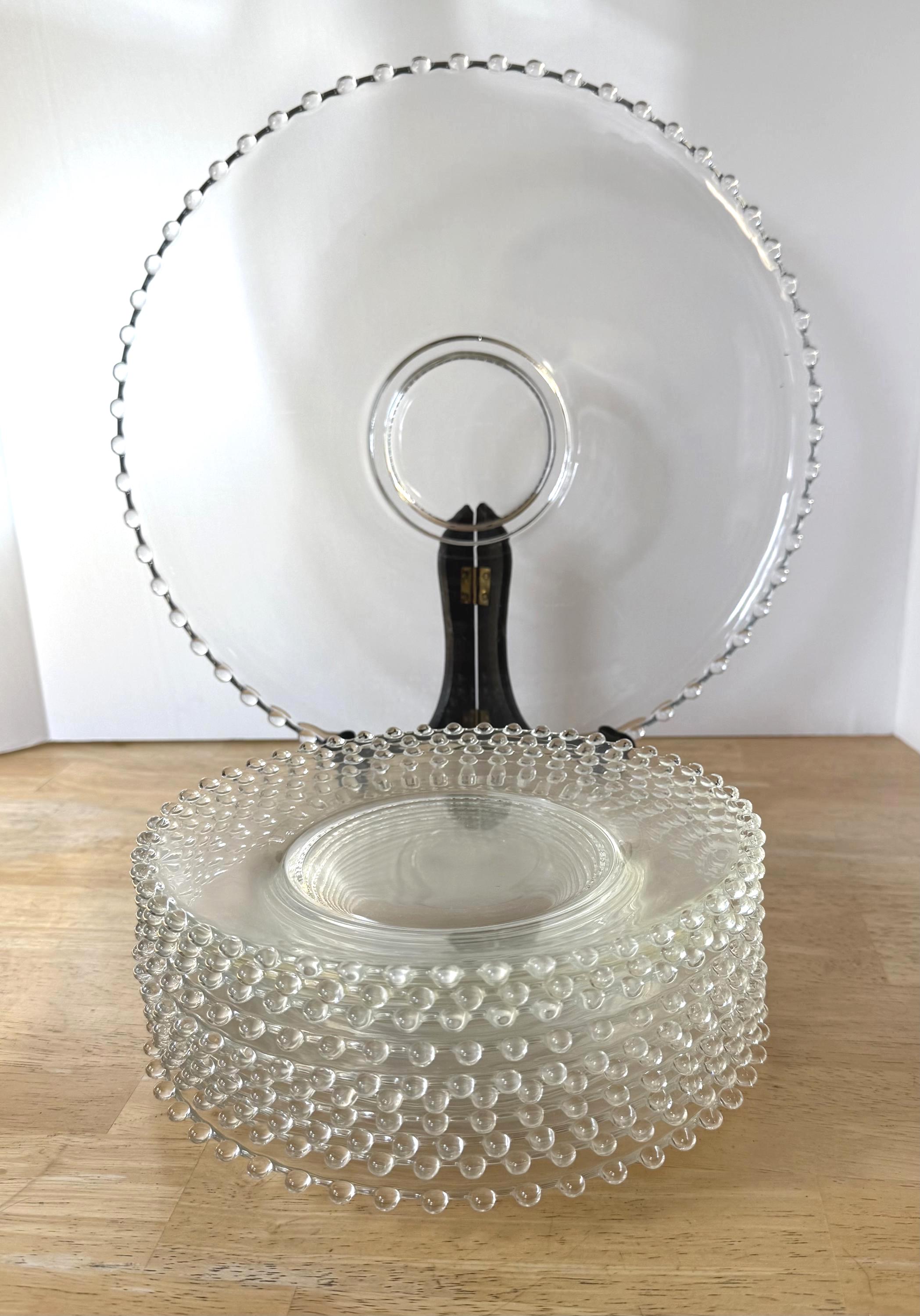 Vintage Candlewick Torte Plate, 13-1/2" Diam. Imperial Glass Clear ...