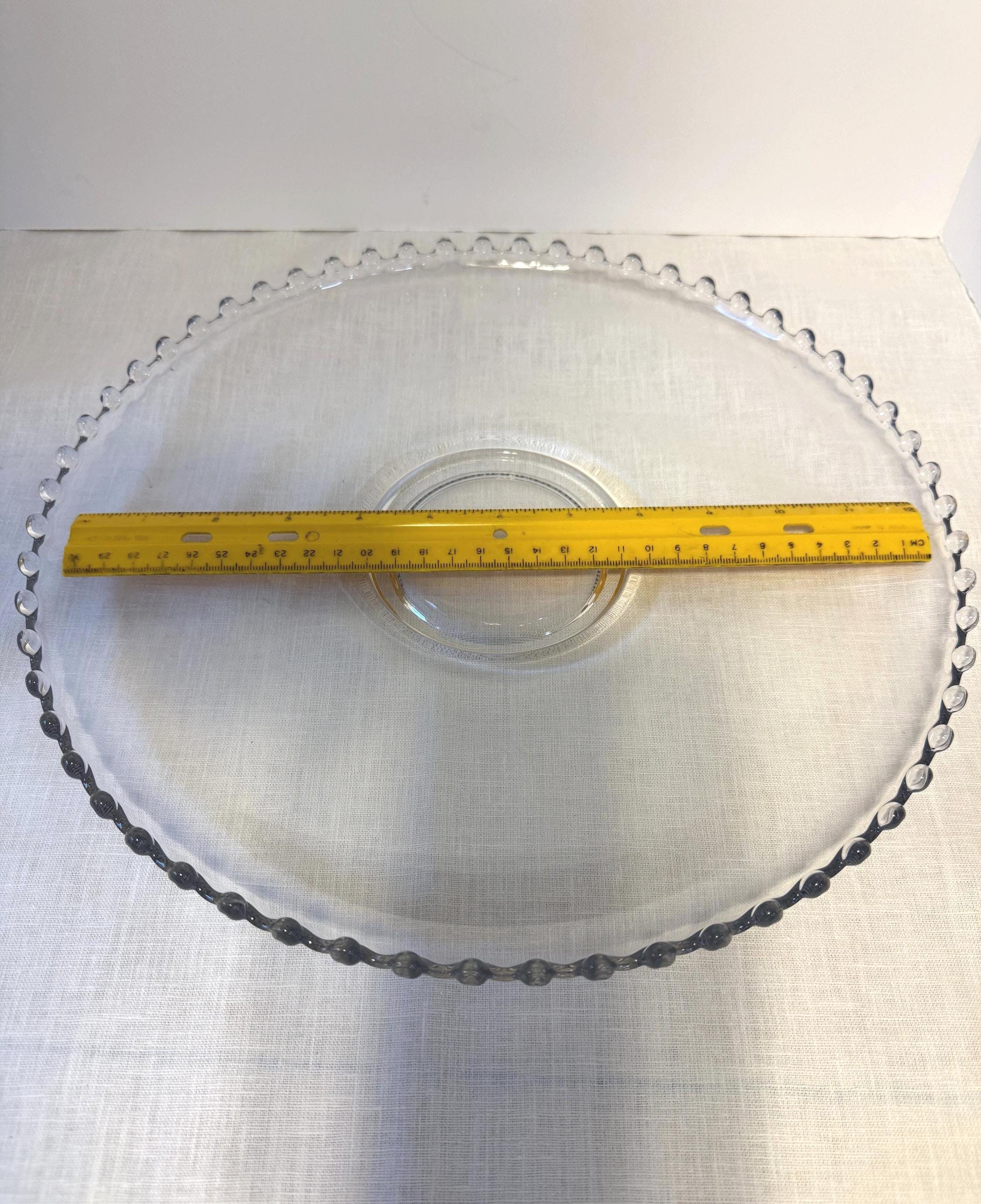 Vintage Candlewick Torte Plate, 13-1/2" Diam. Imperial Glass Clear ...