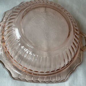 Pink Depression Glass, Mayfair Pattern Vegetable or Serving Bowl. Six ...