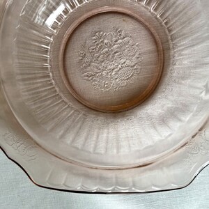 Pink Depression Glass, Mayfair Pattern Vegetable or Serving Bowl. Six ...