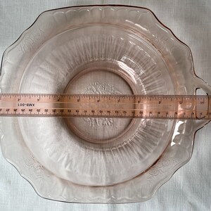 Pink Depression Glass, Mayfair Pattern Vegetable or Serving Bowl. Six ...