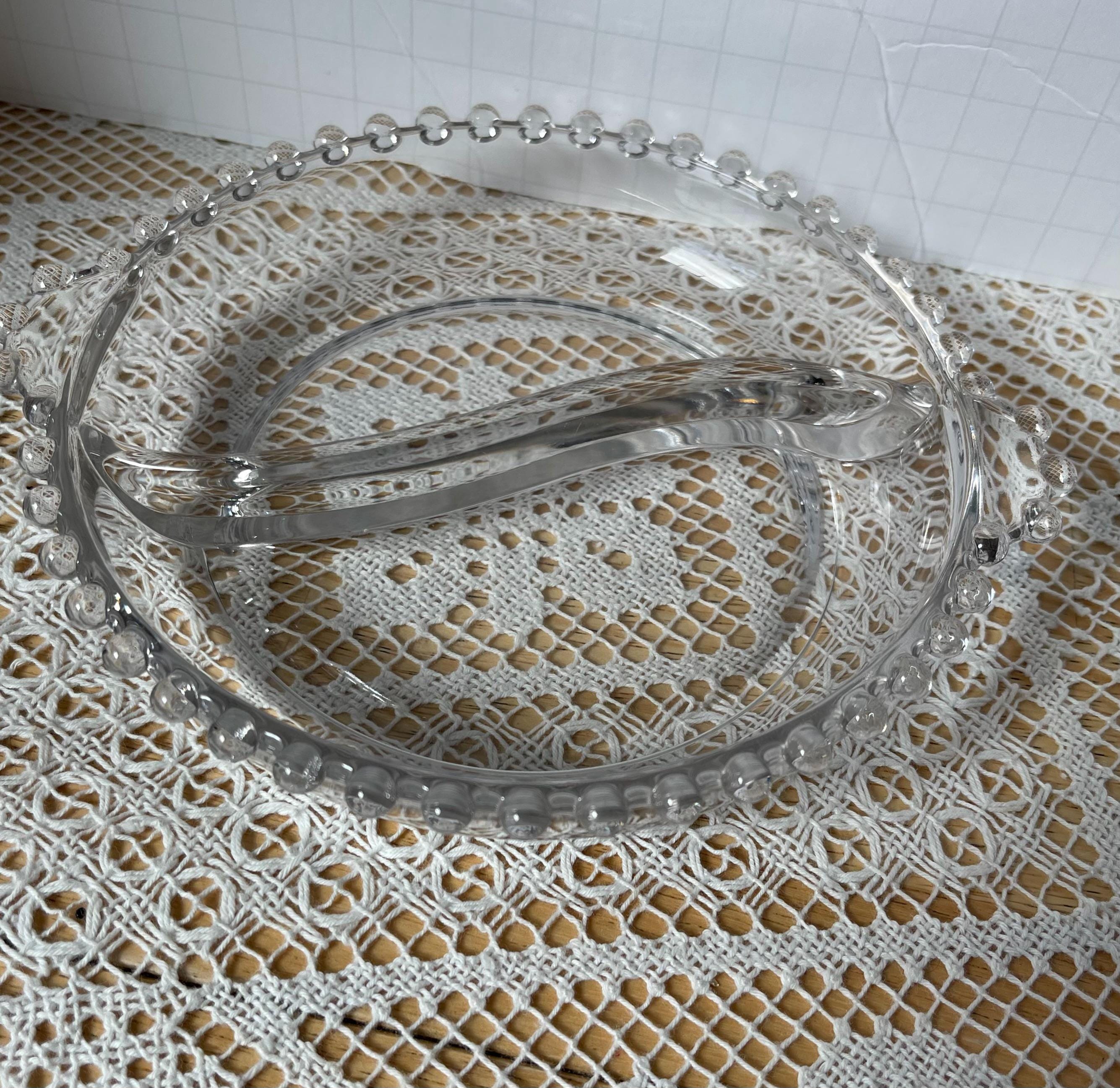 Candlewick Glassware. Divided Jelly or Condiment Dish With Beaded Edge ...