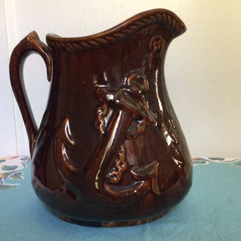 Yellow Ware Pitcher - Etsy