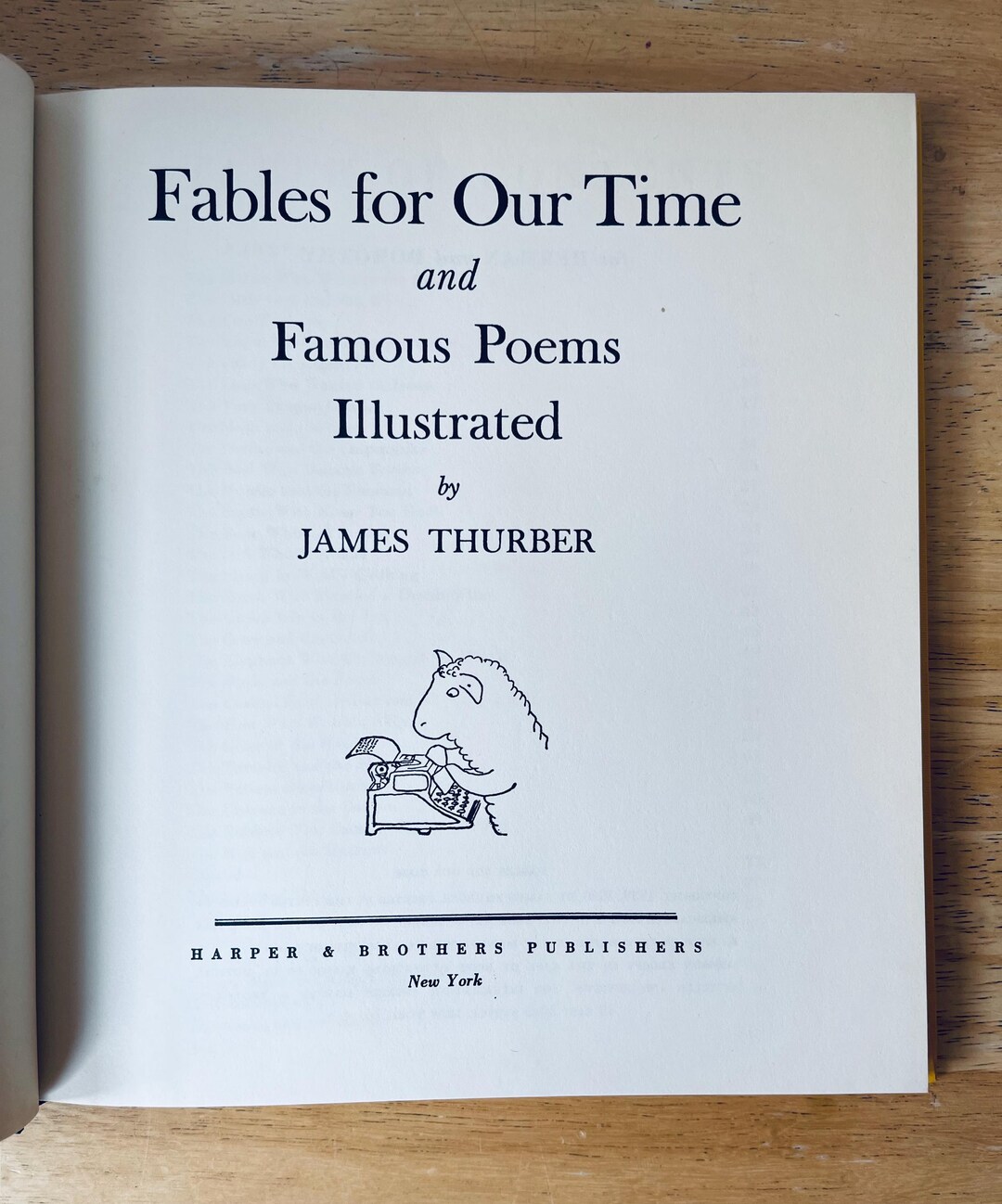 Vintage Humor From Author/cartoonist James Thurber, "fables for Our ...