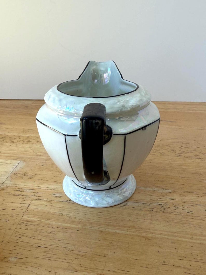 Vintage Art Deco Porcelain Tea Set: PALT Czecho-slovakia, Iridescent ...