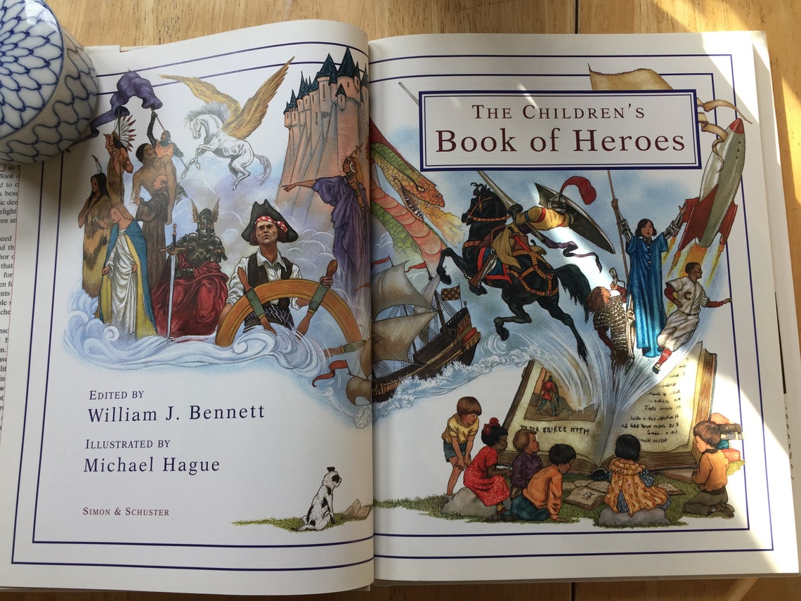 The Children's Book of Heroes a Picture Storybook of | Etsy