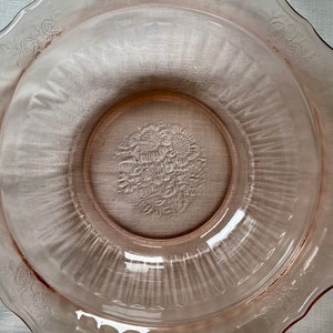 Pink Depression Glass, Mayfair Pattern Vegetable or Serving Bowl. Six ...