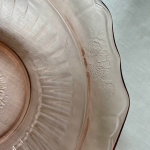 Pink Depression Glass, Mayfair Pattern Vegetable or Serving Bowl. Six ...