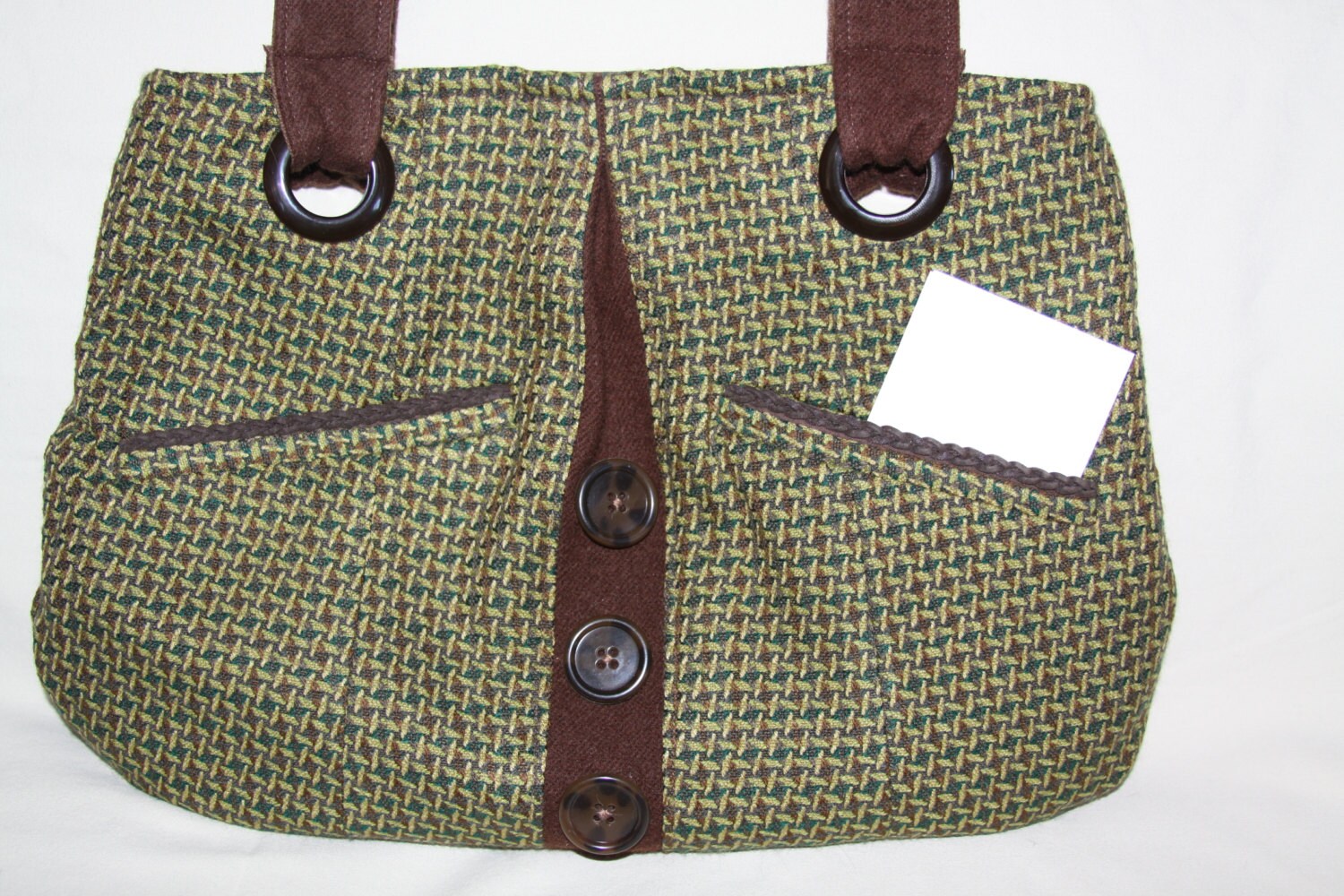 Purse,handbag,wool,handmade,repurpose,recycle,green,pockets,travel Bag ...