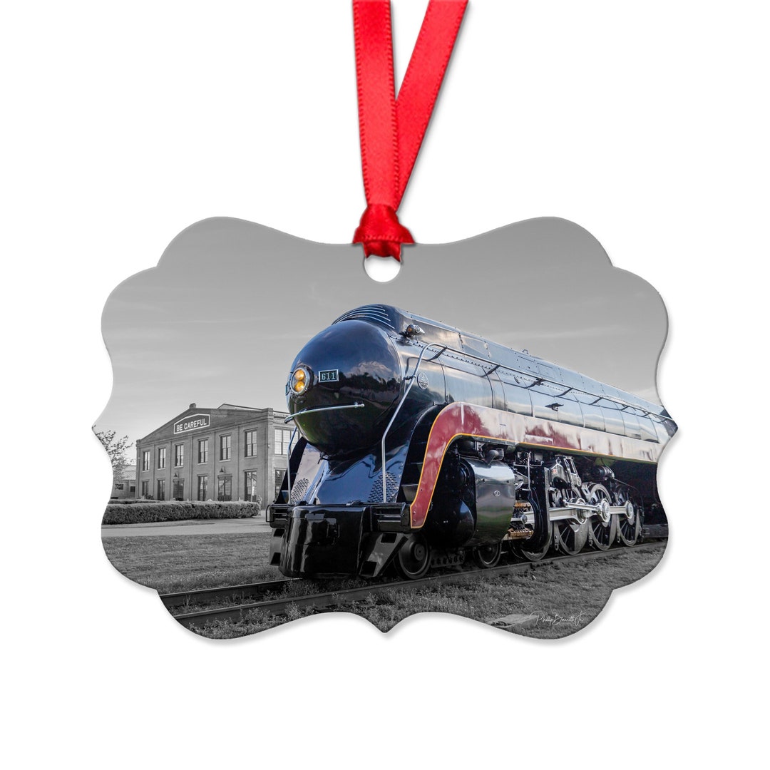 J 611 Ornament, J611, N&W Class J 611, Steam Locomotive Ornament, Train ...