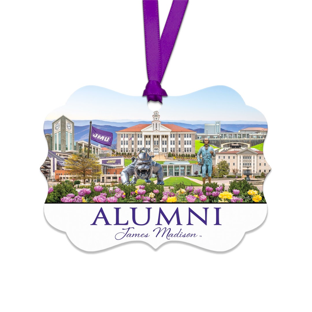 JMU Alumni Ornament, JMU, James Madison, JMU Ornament, Harrisonburg - Etsy