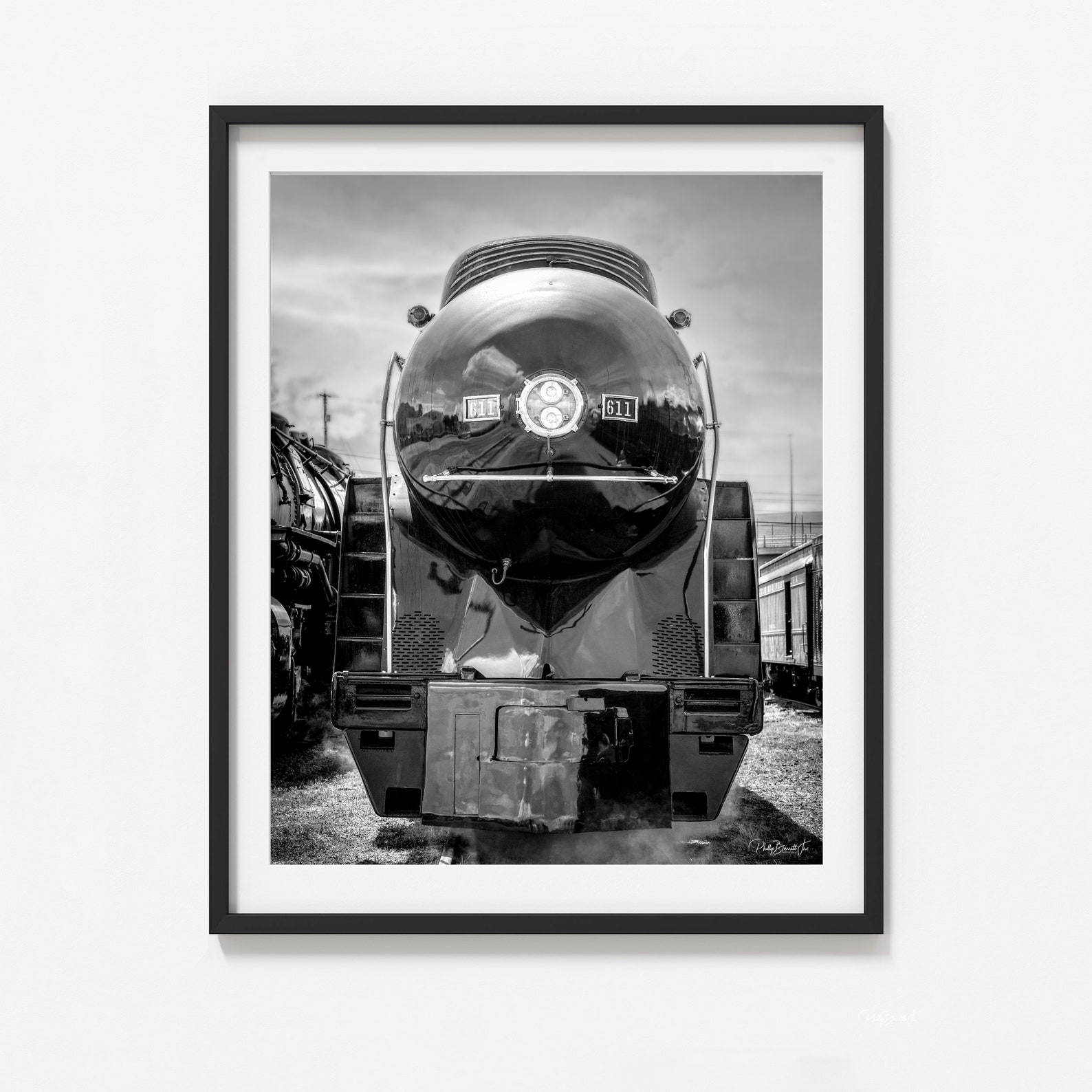 Norfolk and Western J 611, Locomotive, Steam Engine, Roanoke Print ...