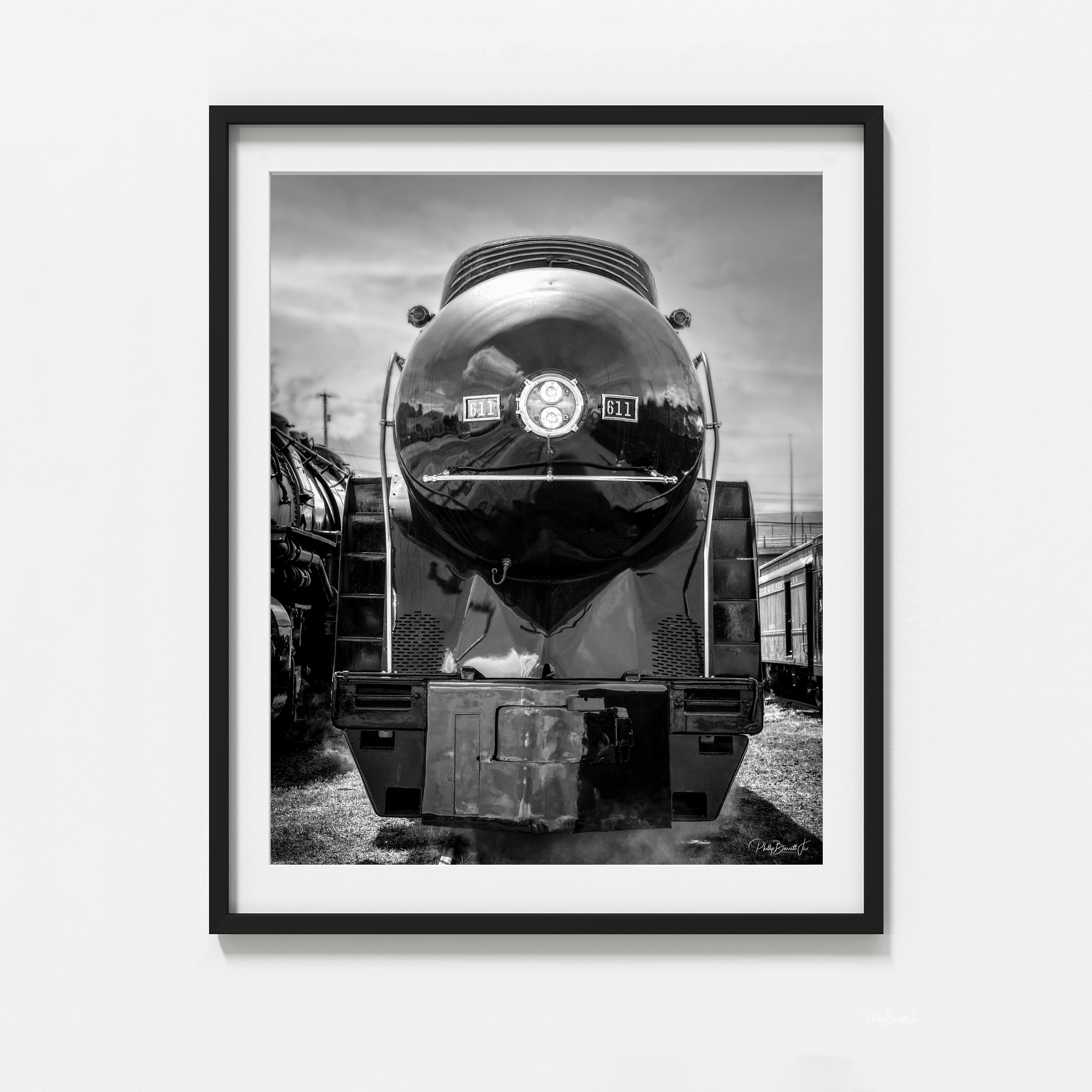 Norfolk and Western J 611, Locomotive, Steam Engine, Roanoke Print ...