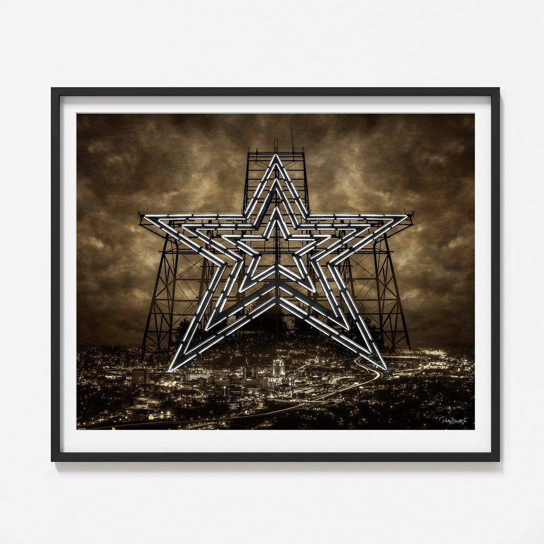 Roanoke Star, Mill Mountain Star, Roanoke, Star City, Roanoke Print - Etsy