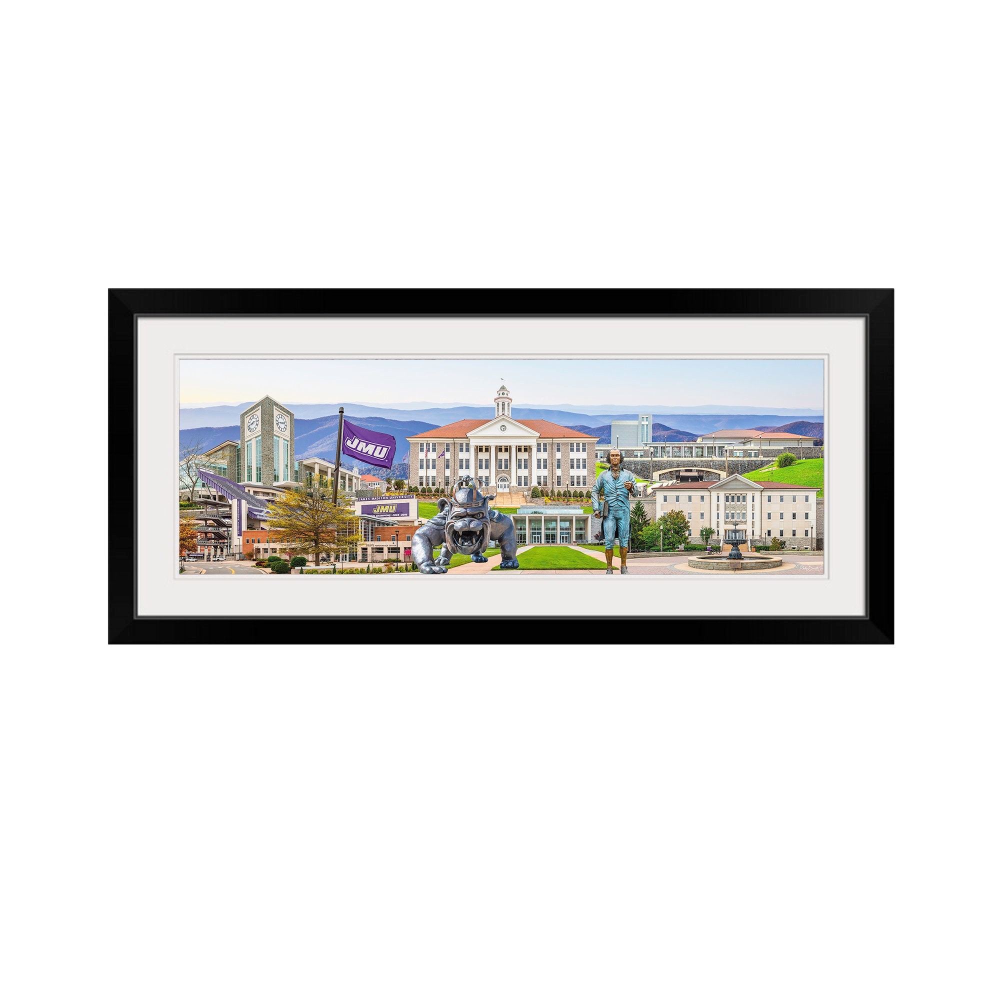 JMU Panorama, JMU Print, James Madison, Harrisonburg Print, JMU, James ...