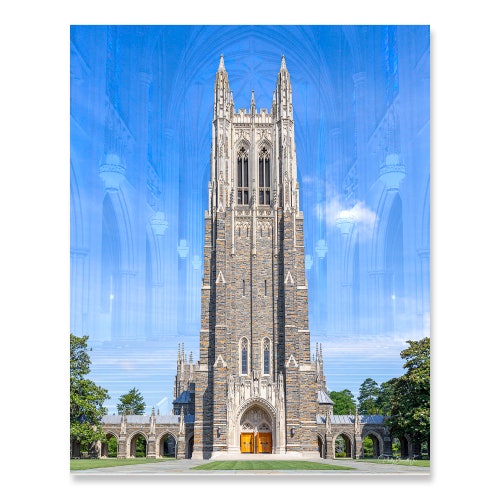 Duke University Chapel Watercolor Print - Etsy