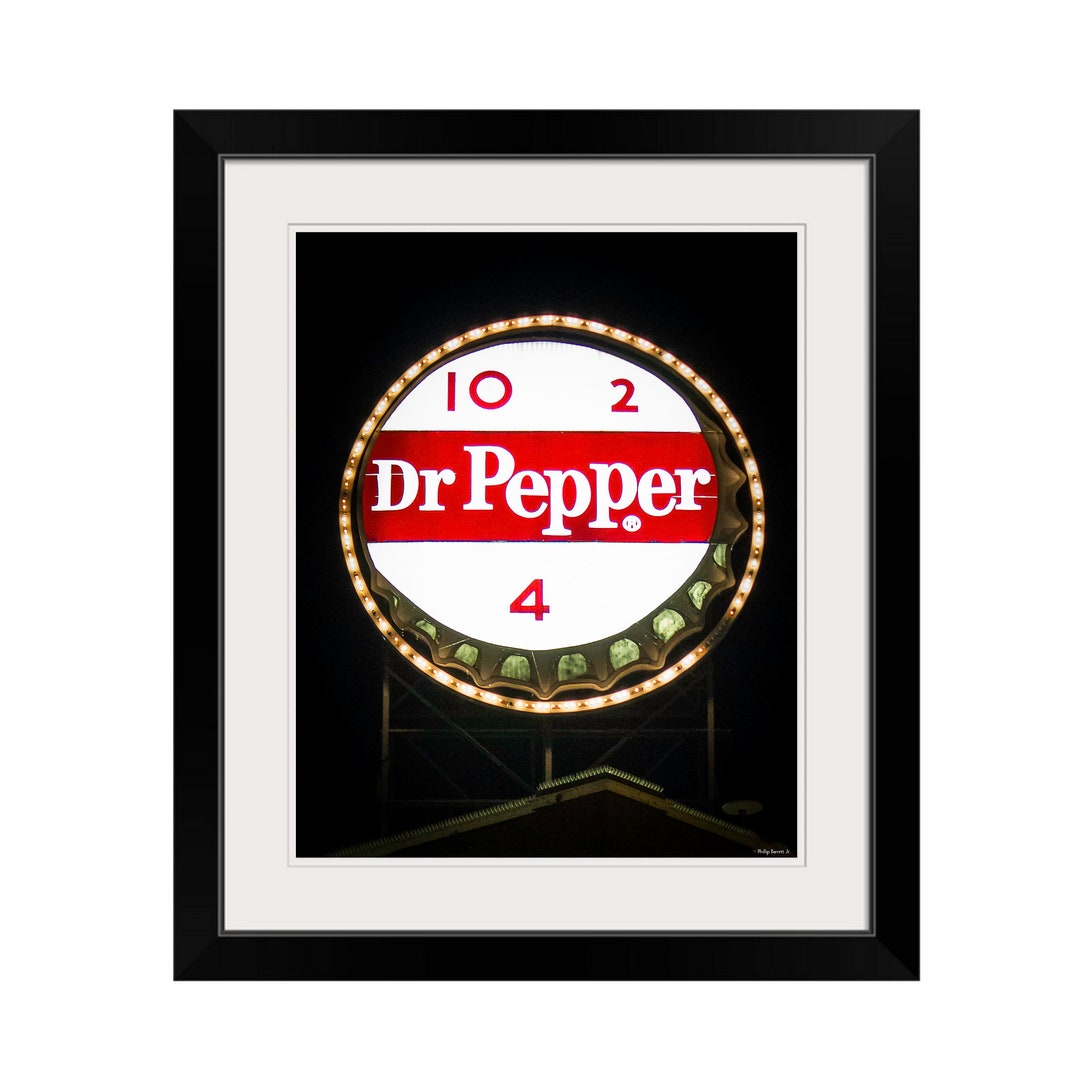 Dr. Pepper Neon Sign, Dr Pepper, Roanoke Print - Etsy