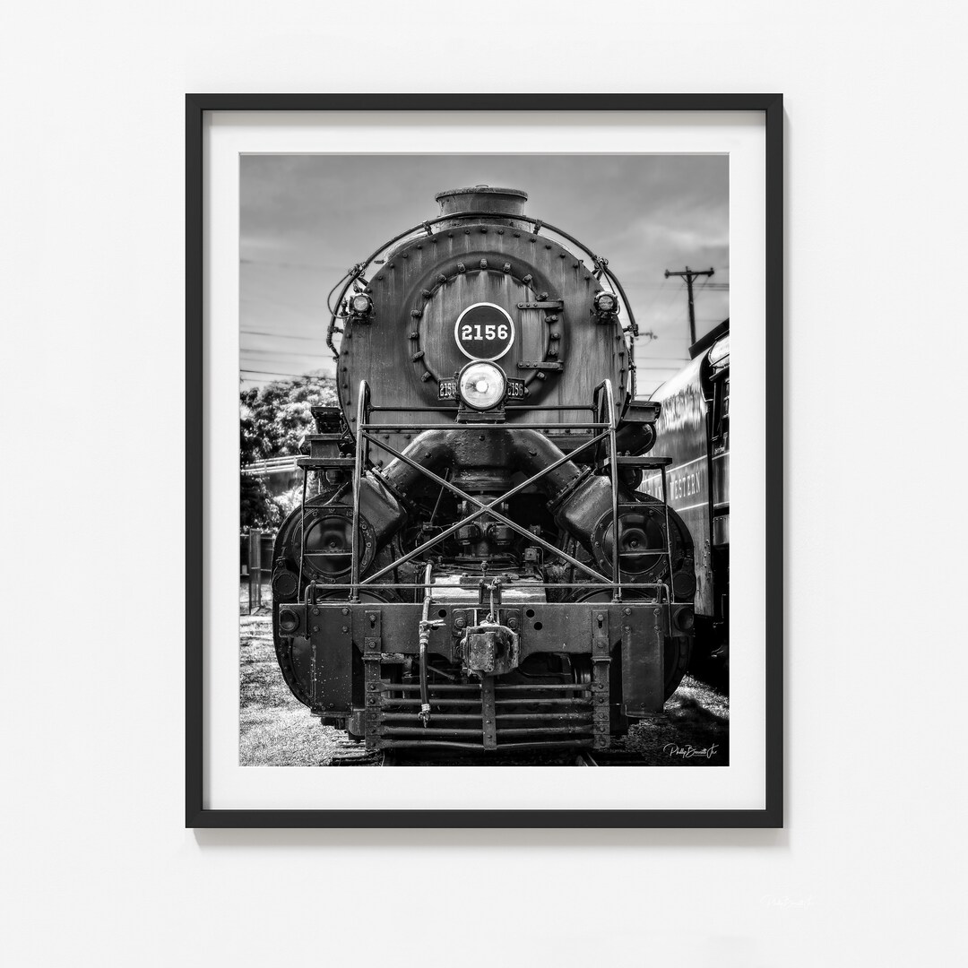 Norfolk and Western 2156, Locomotive, Steam Engine, Roanoke Print ...