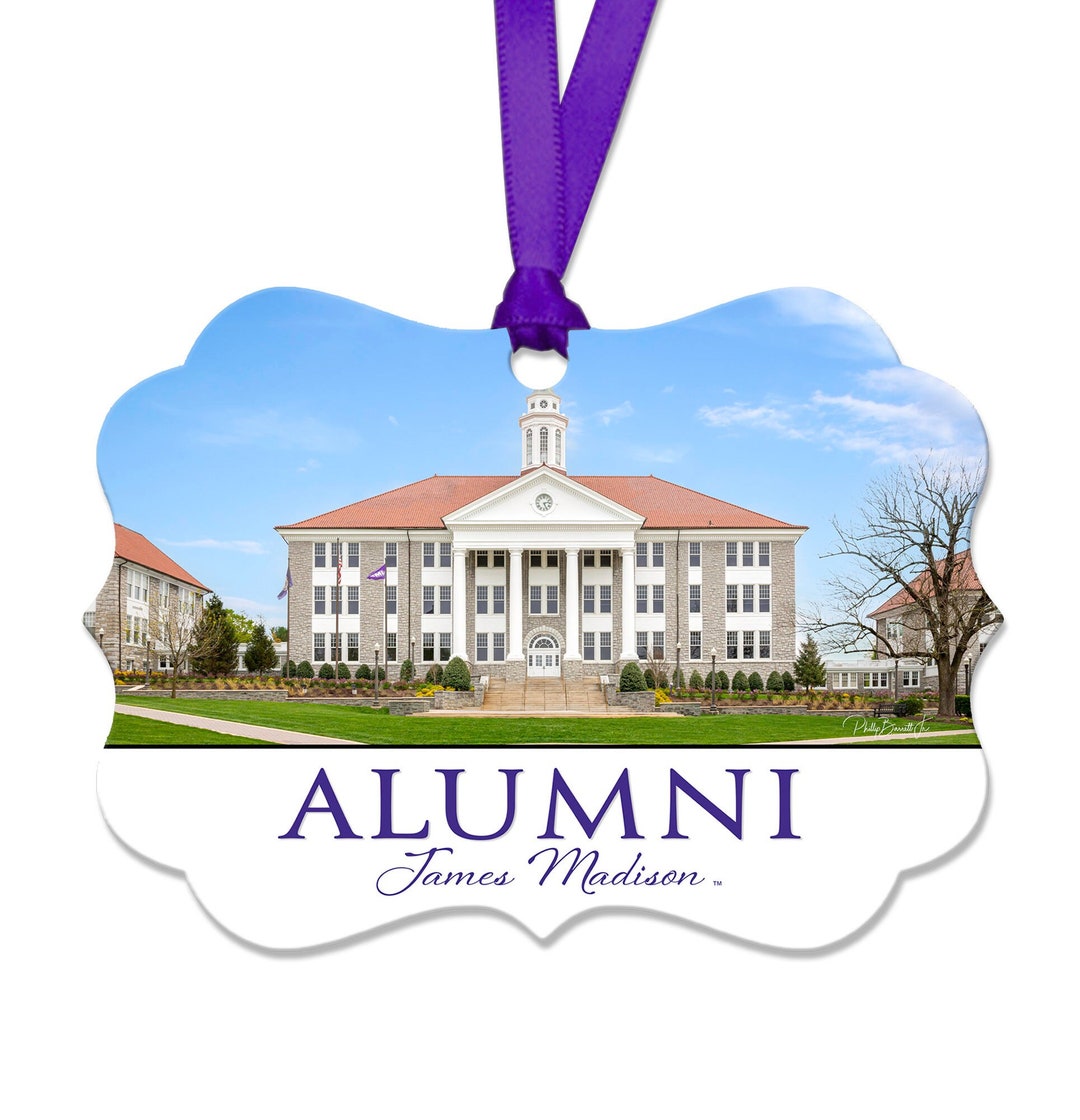James Madison University ALUMNI Ornament JMU Ornament James - Etsy