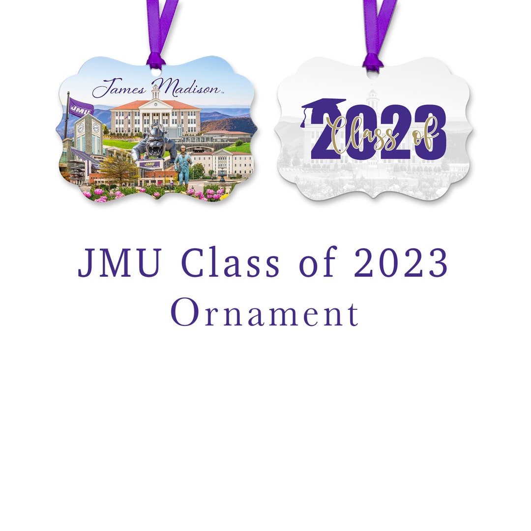 JMU Class of 2023 Benelux Ornament, JMU, James Madison, JMU Ornament ...