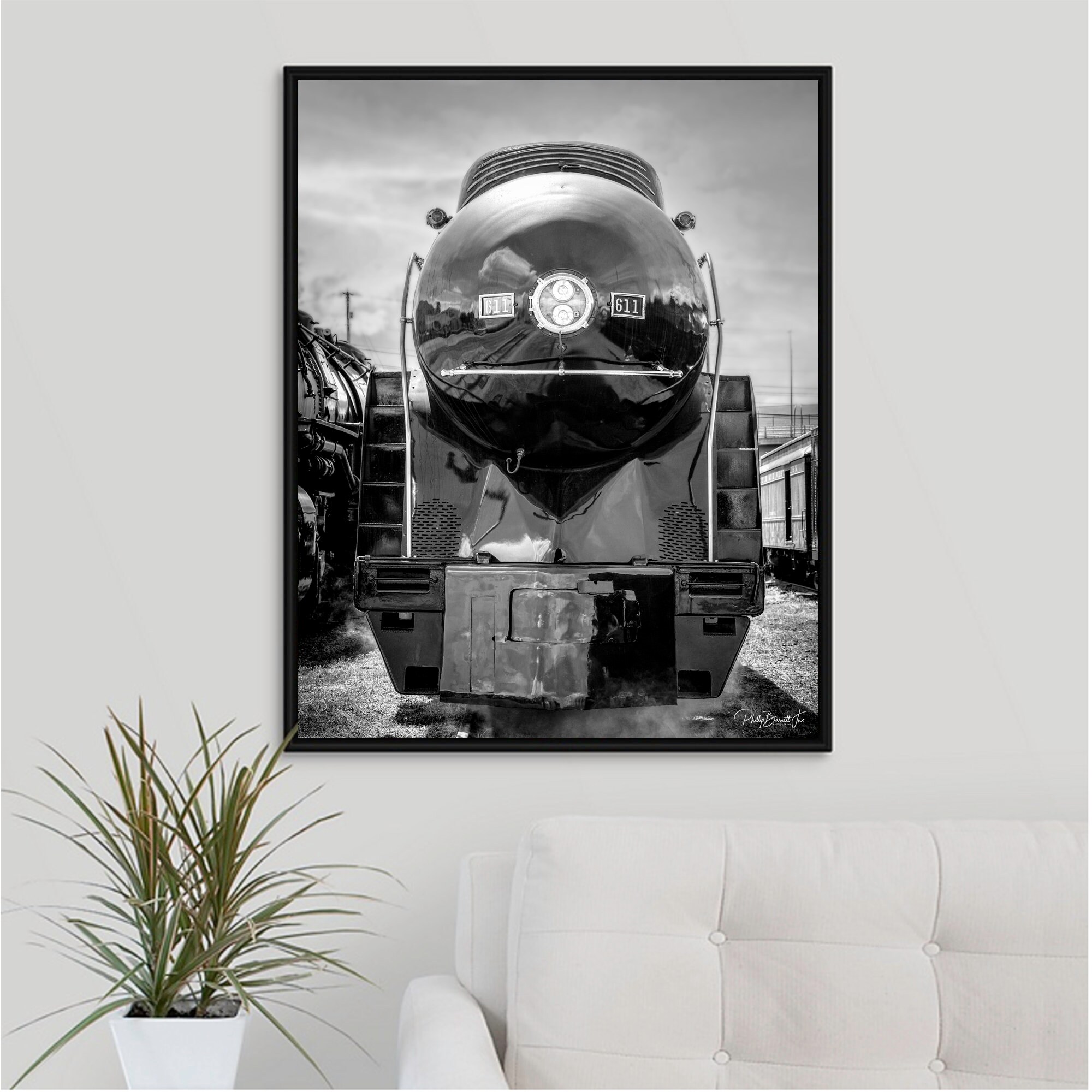 Norfolk and Western J 611, Locomotive, Steam Engine, Roanoke Print ...