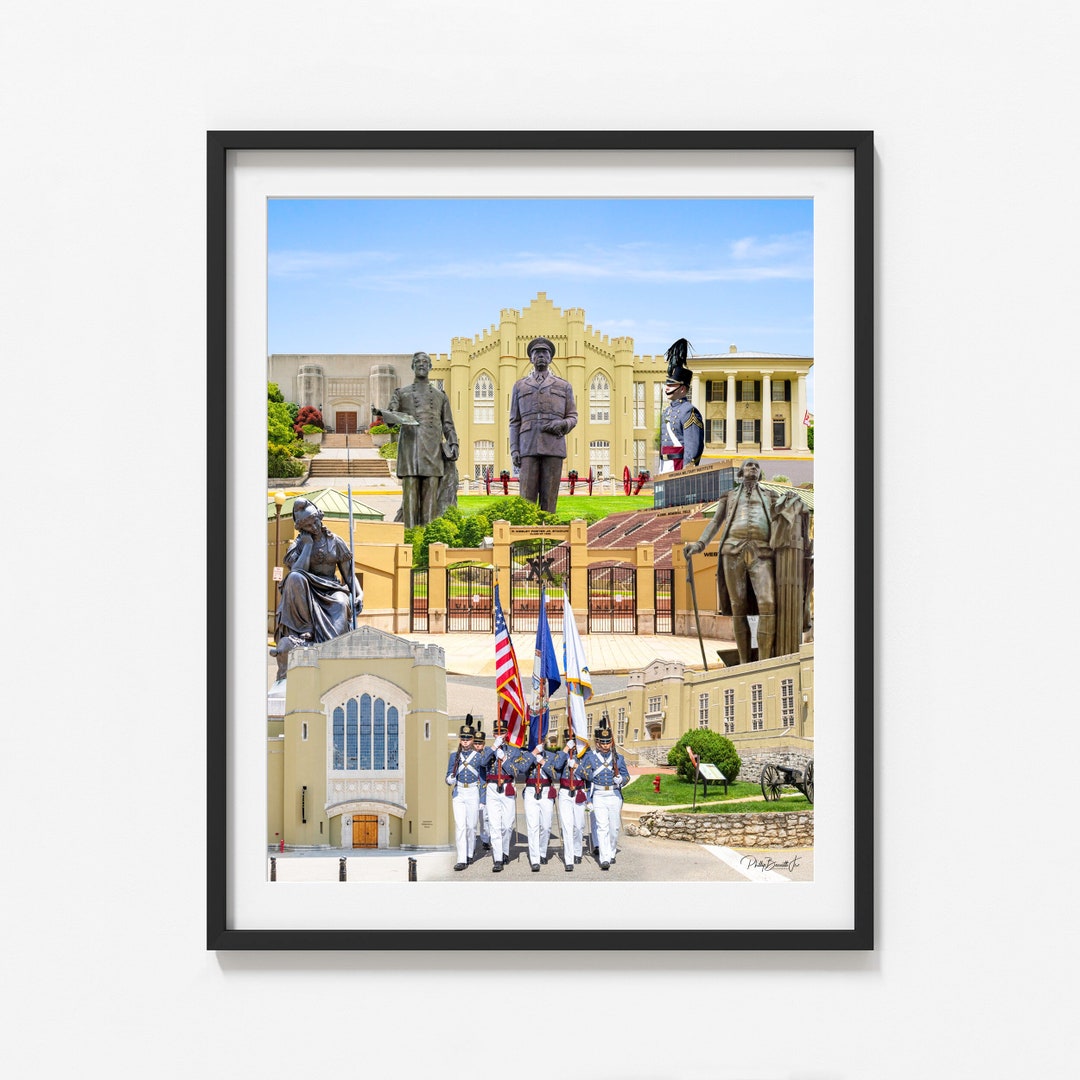 Virginia Military Collage Print, Lexington, Virginia, Lexington Prints ...