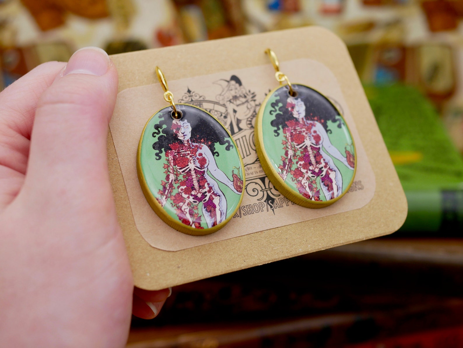 Death Tarot Earrings | Etsy