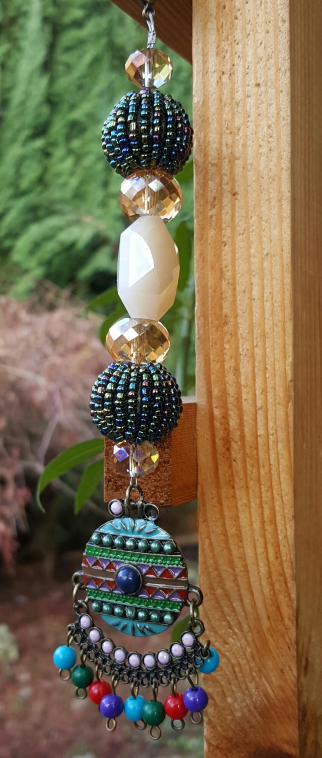 Colorful Aztec Tribal Rear View Mirror Car Charm Gift Ideas - Etsy