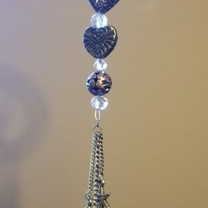 Bronze Dangle Crystal Stars Rear View Mirror Car Charm Gift Idea ...