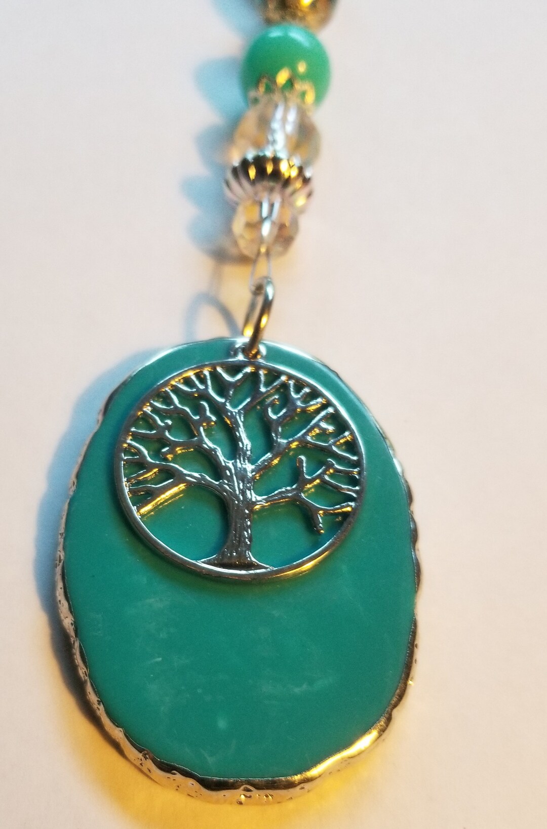 Turquoise Tree of Life Crystal Rear View Mirror Car Charm Gift Idea - Etsy